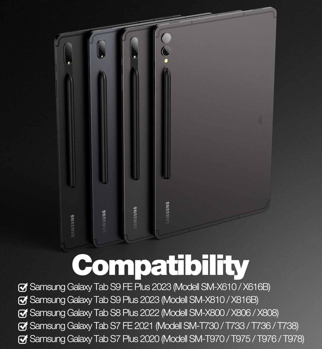 For Samsung Galaxy Tab S8 Plus/S7 FE (5G)/S7 Plus/S9 Plus/S9 FE Plus 12.4 Inch Case with ...