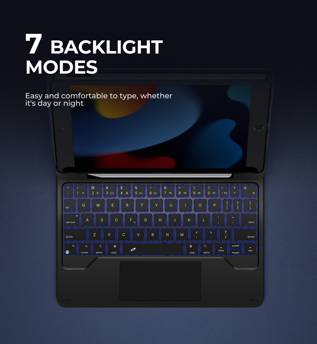 Dexnor for iPad 9th Generation Case with Keyboard Floating Cantilever ...
