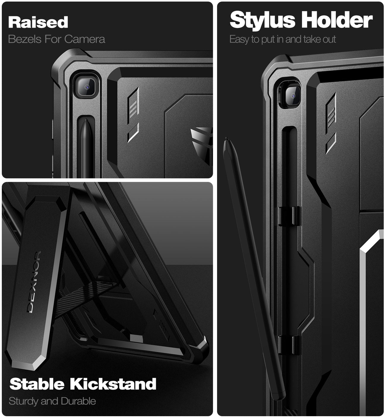 Dexnor Tablet Case for Samsung Galaxy Tab S6 lite 2020/2022/2024 With ...