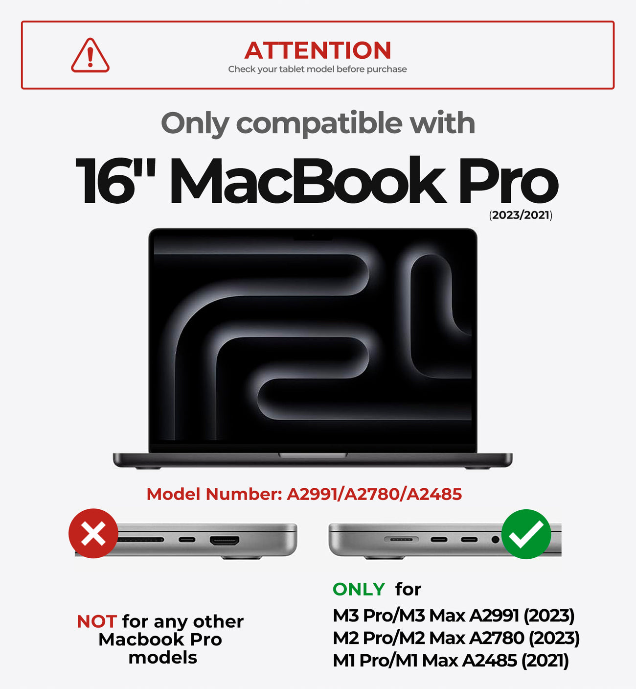 Dexnor Case for MacBook Pro 16 Inch 2021 M1 Pro M1 Max A2485 with ...