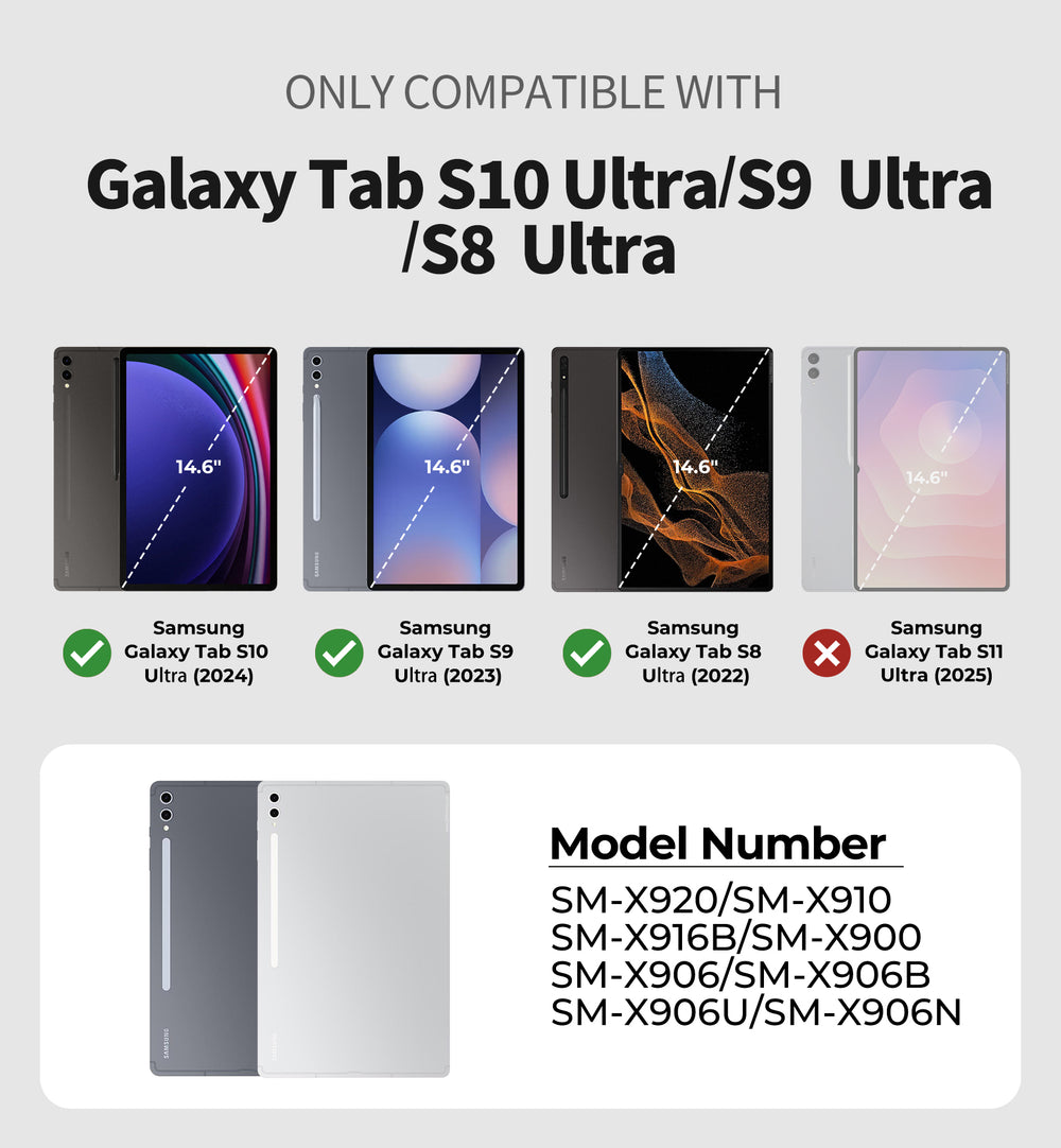 Dexnor Case for Samsung Galaxy Tab S10 Ultra 14.6 inch Rugged ...