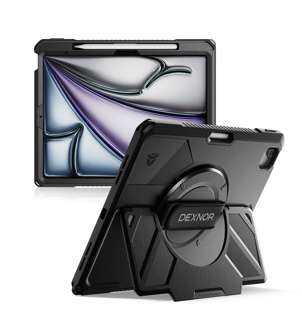 Dexnor Case for iPad Air 13 inch M3 2025 Rugged Protective with 360 ...