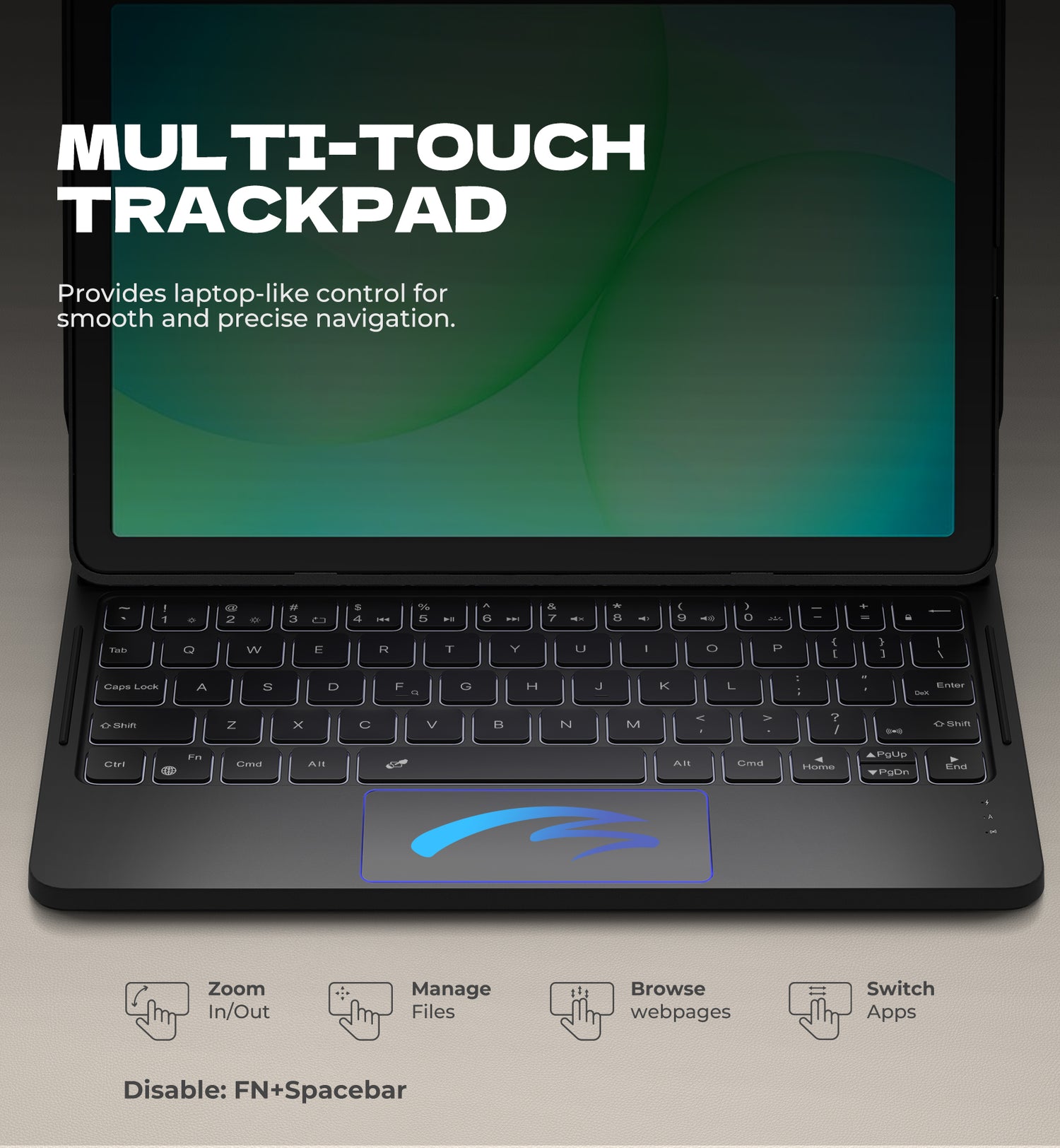 Dexnor Keyboard Case for Samsung Galaxy Tab A11 Plus 2025 Ultra-Light ...